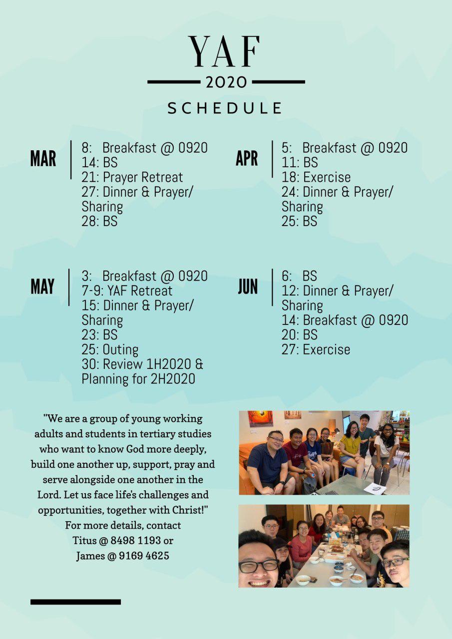 Young Adults' Fellowship (YAF) - New Life Bible-Presbyterian Church